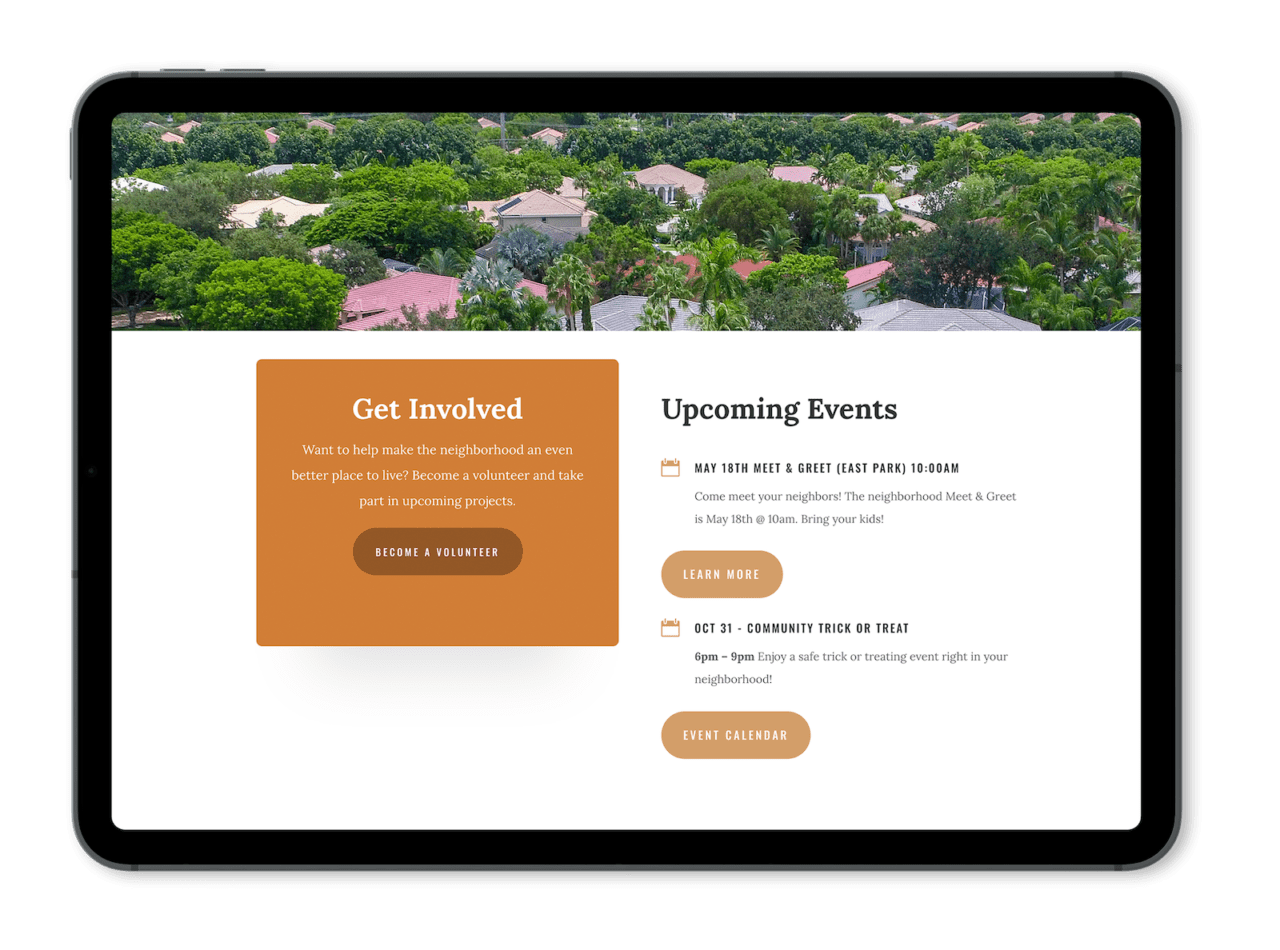 HOA Websites | Custom Built Websites For HOAs